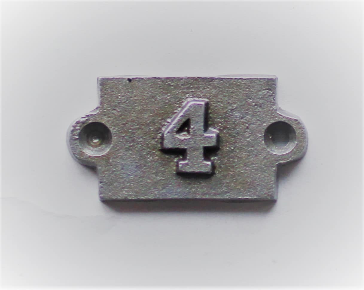 antique cast iron number 4