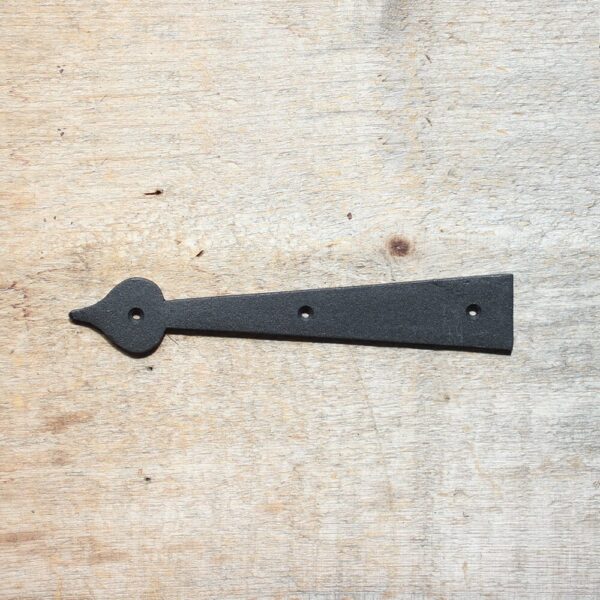 Dummy 9 inches Black Shutter Strap Hinge, Faux Strap Hinge