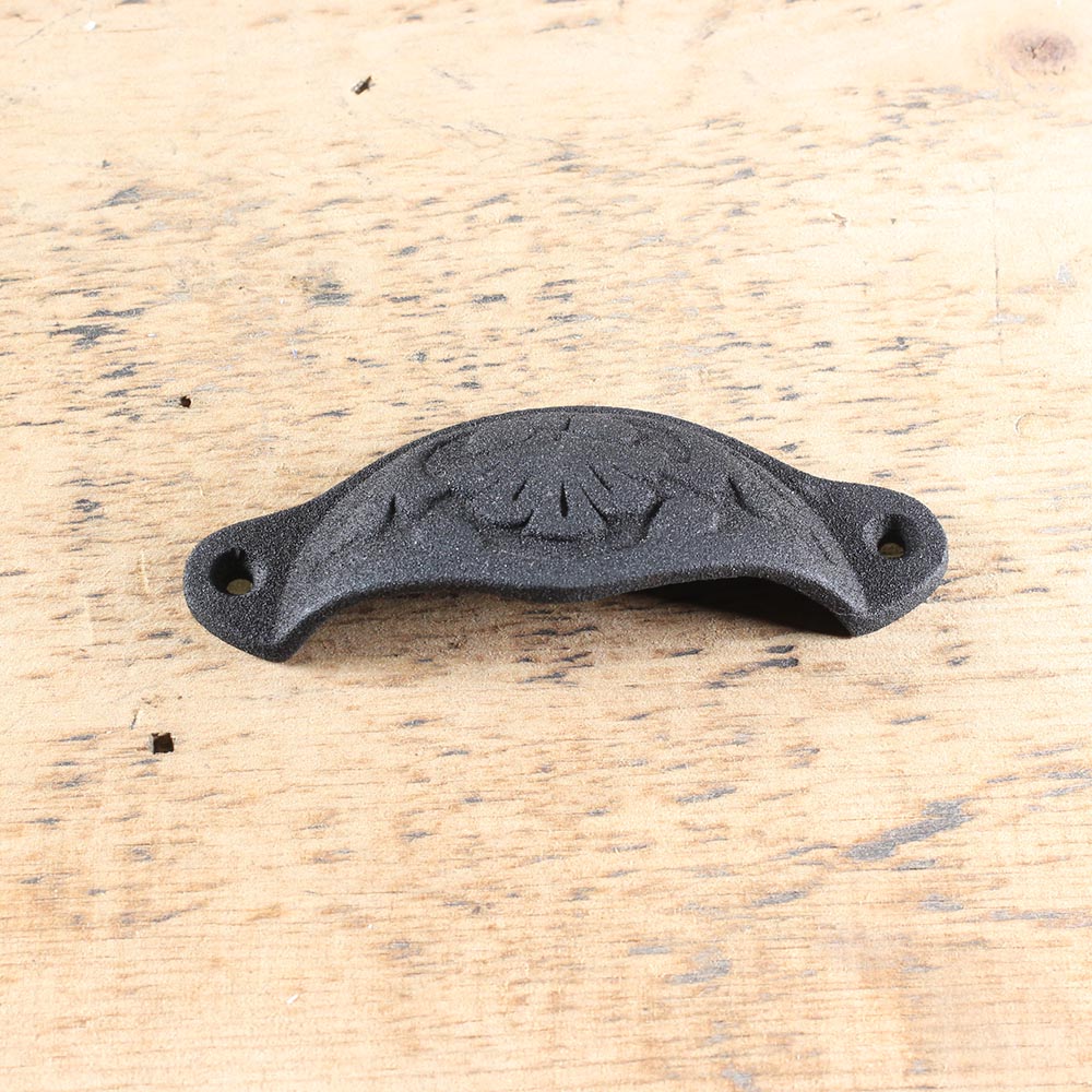 Matte Black Traditional Cup Cabinet & Drawer Pulls